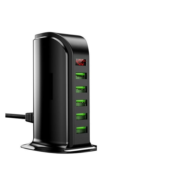5 Multi Port USB Charger Hub For Mobile Phone LED Display USB Charging ...