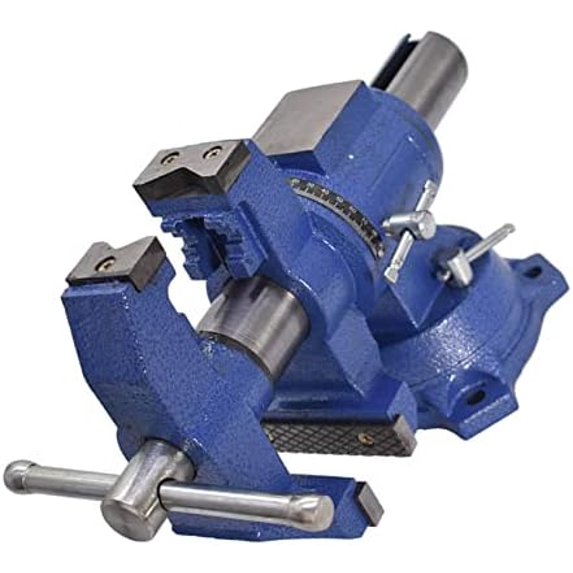 5 Multipurpose Vise Bench Vise Swivel Base and Head with , Heavy-Duty ...