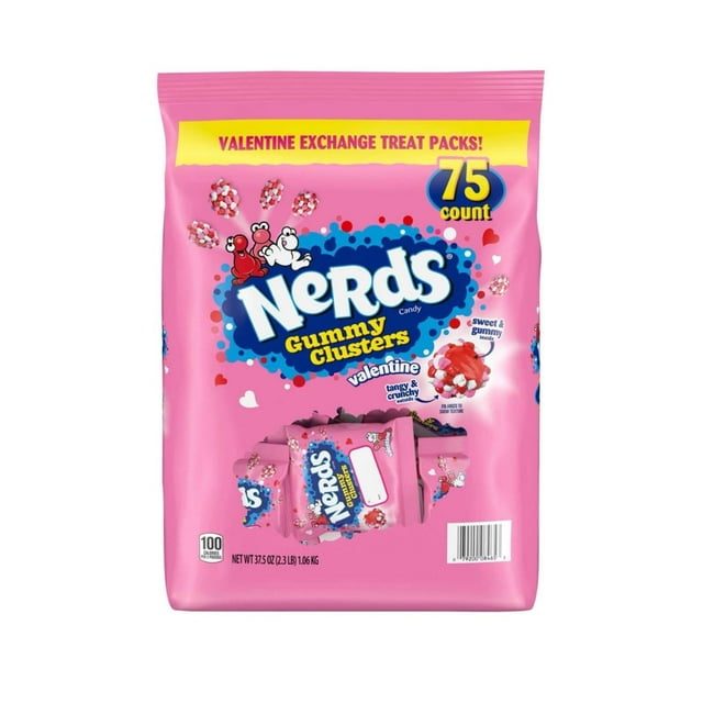 5 Nerds Valentines Gummy Cluster Treat Packs 75 Pk