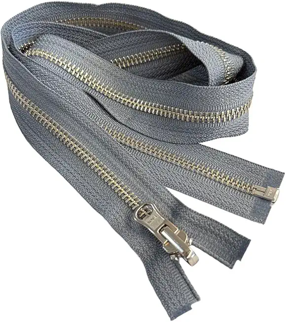 #5 Nickel Silver Metal YKK Medium Weight Inside/Outside Reversible ...