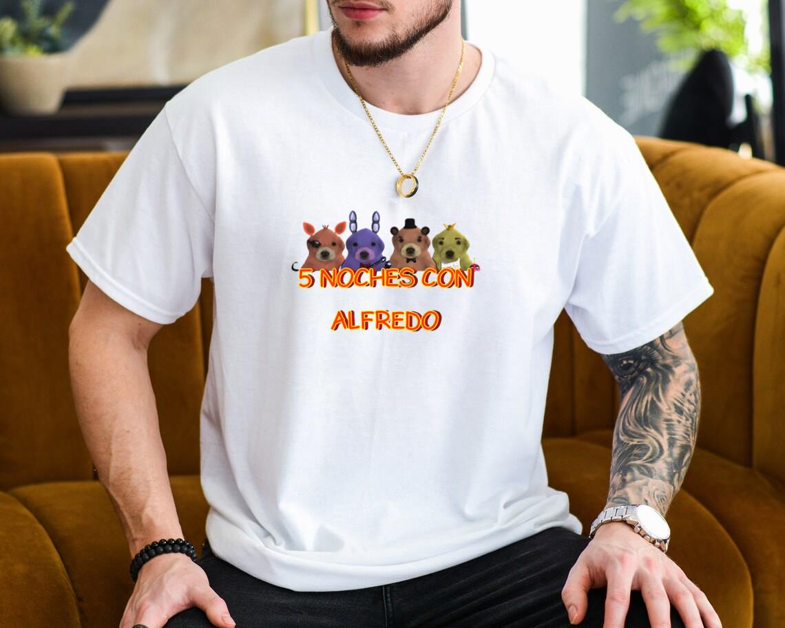 5 Noches Con Alfredo Funny Cringey Retro Humor Fan Style Unisex T-shirt ...
