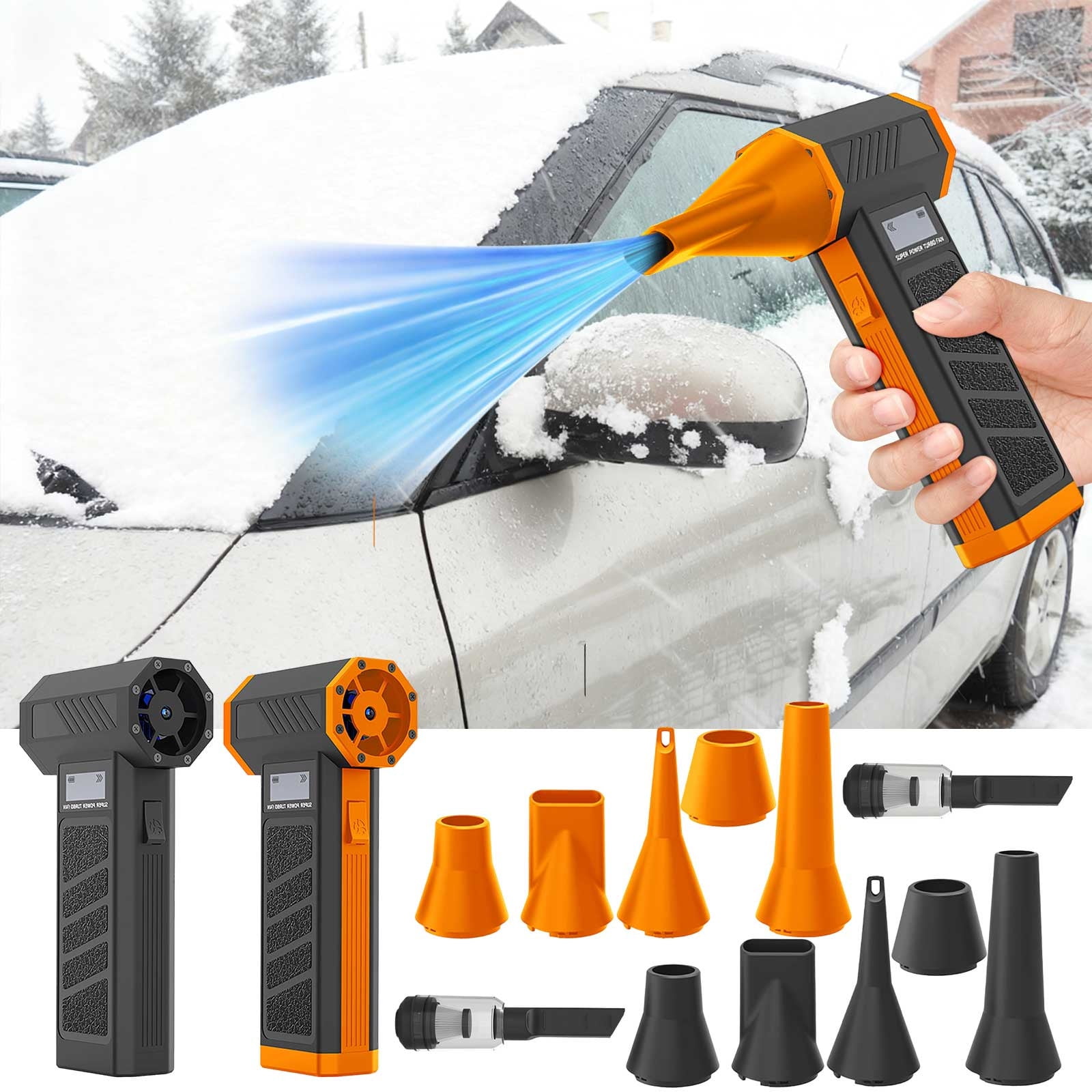 5-Nozzle Hair Dryer with Vacuum Function - Portable Multi-Air Nozzle ...