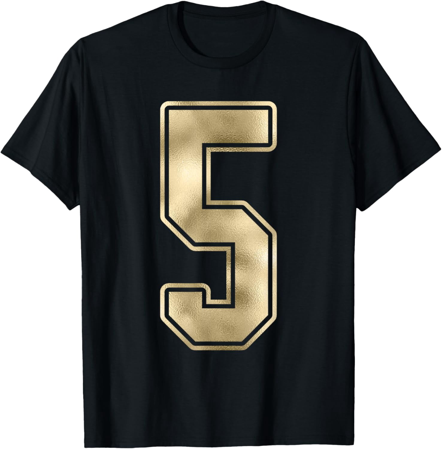 #5 Number 5 Sports Fan Jersey Style T-Shirt T-Shirt - Walmart.com