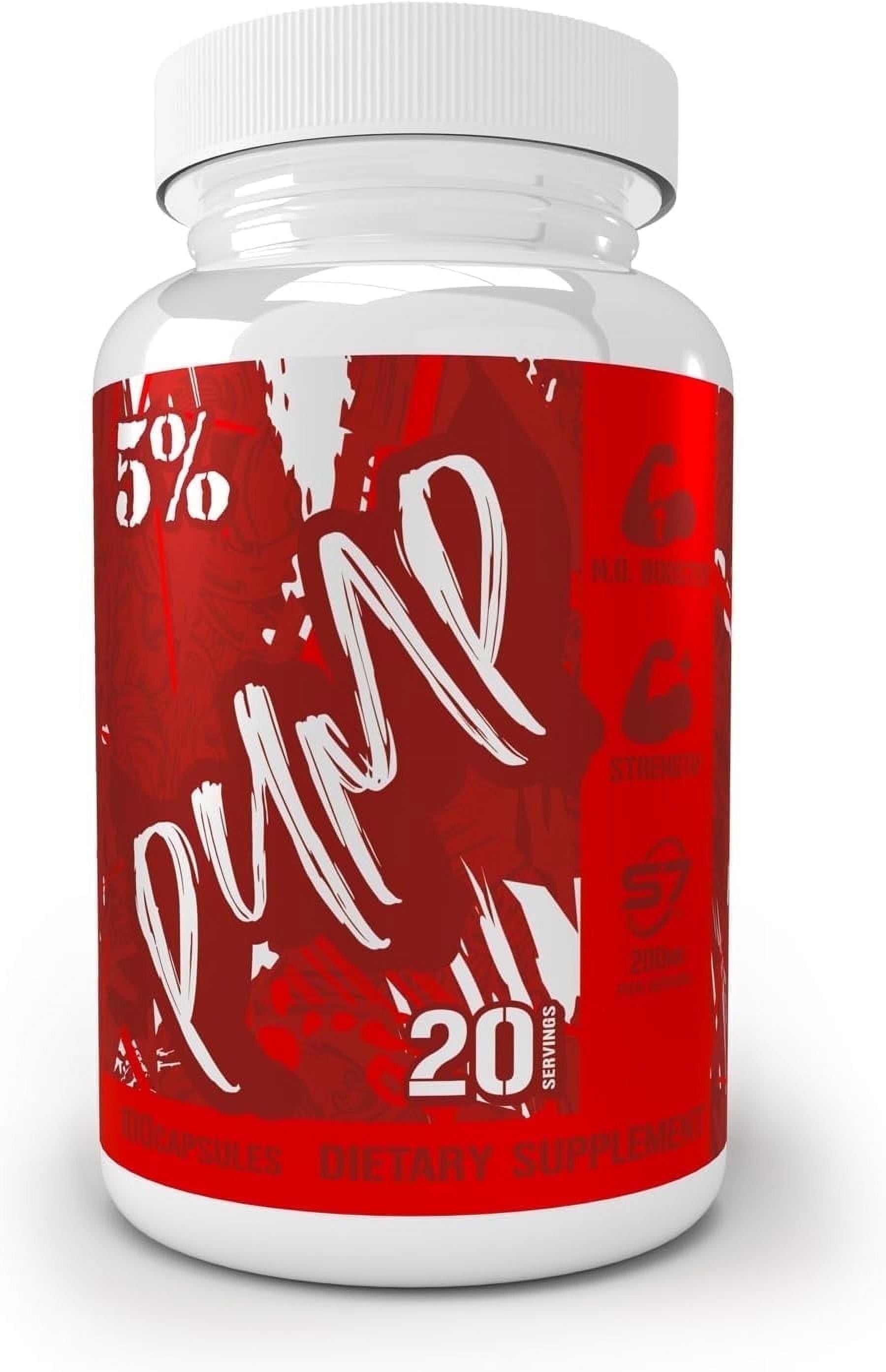 5% Nutrition Code Red Pump Capsules, Nitric Oxide Pre Workout ...