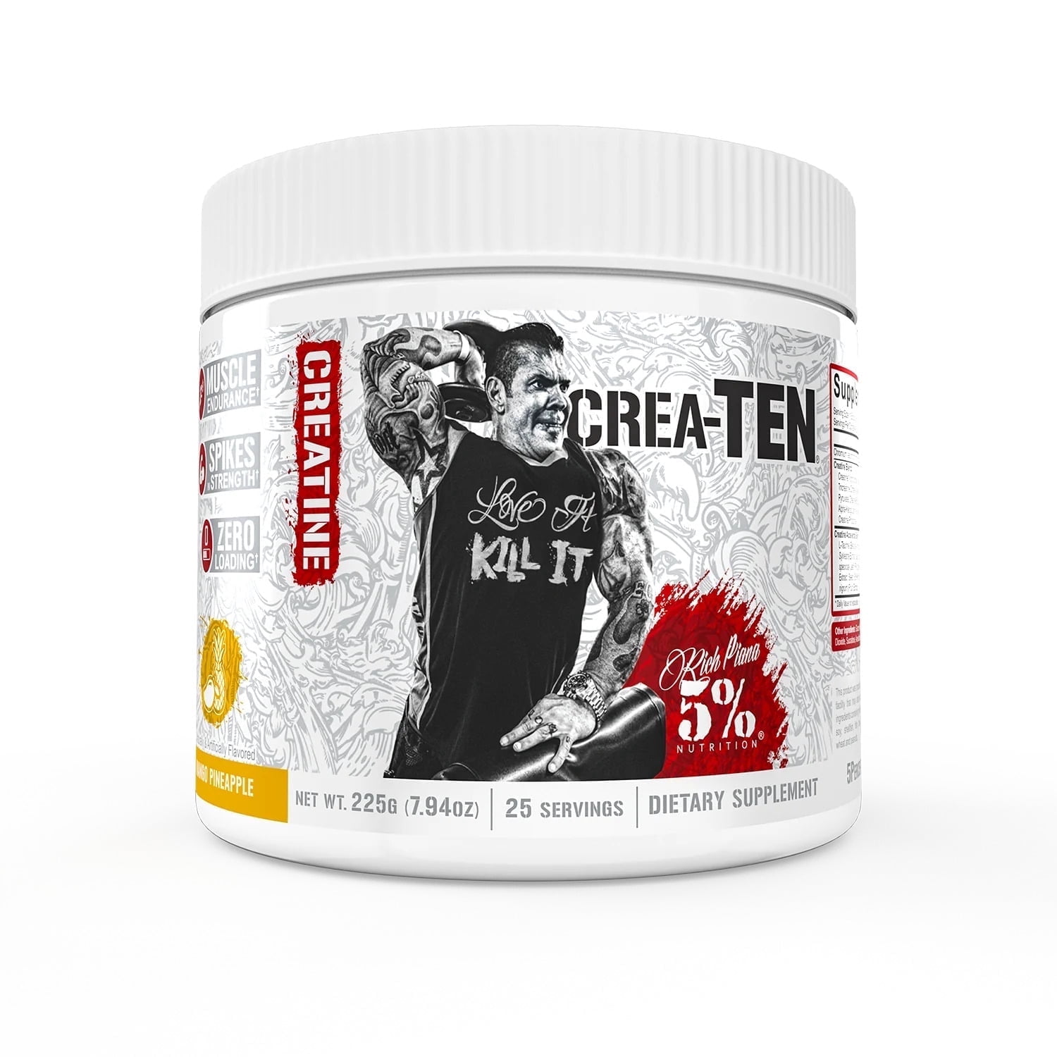 5% Nutrition CreaTEN Creatine | Mango Pineapple Flavor | Muscle Gain ...