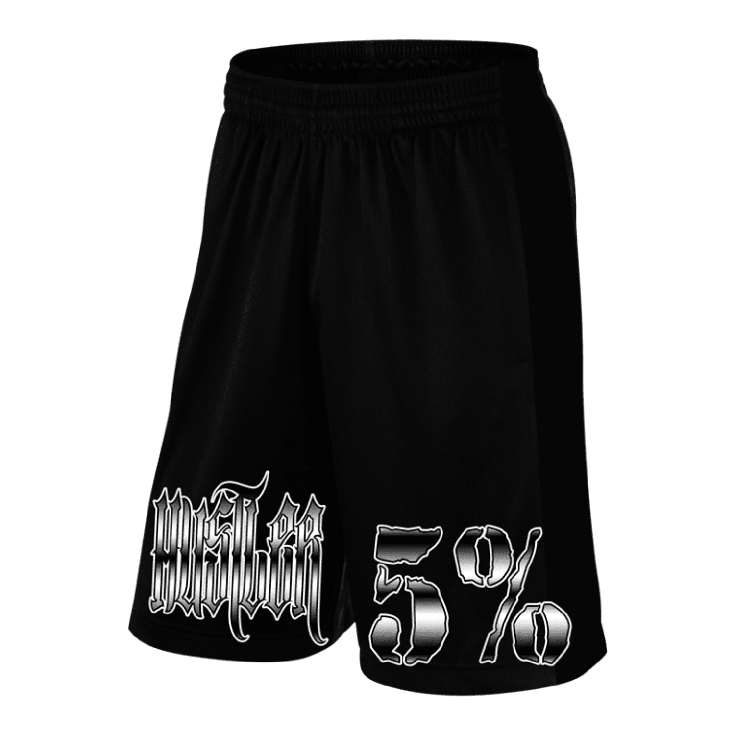5% Nutrition Rich Piana Basketball Shorts, Black Hustler Mens ...