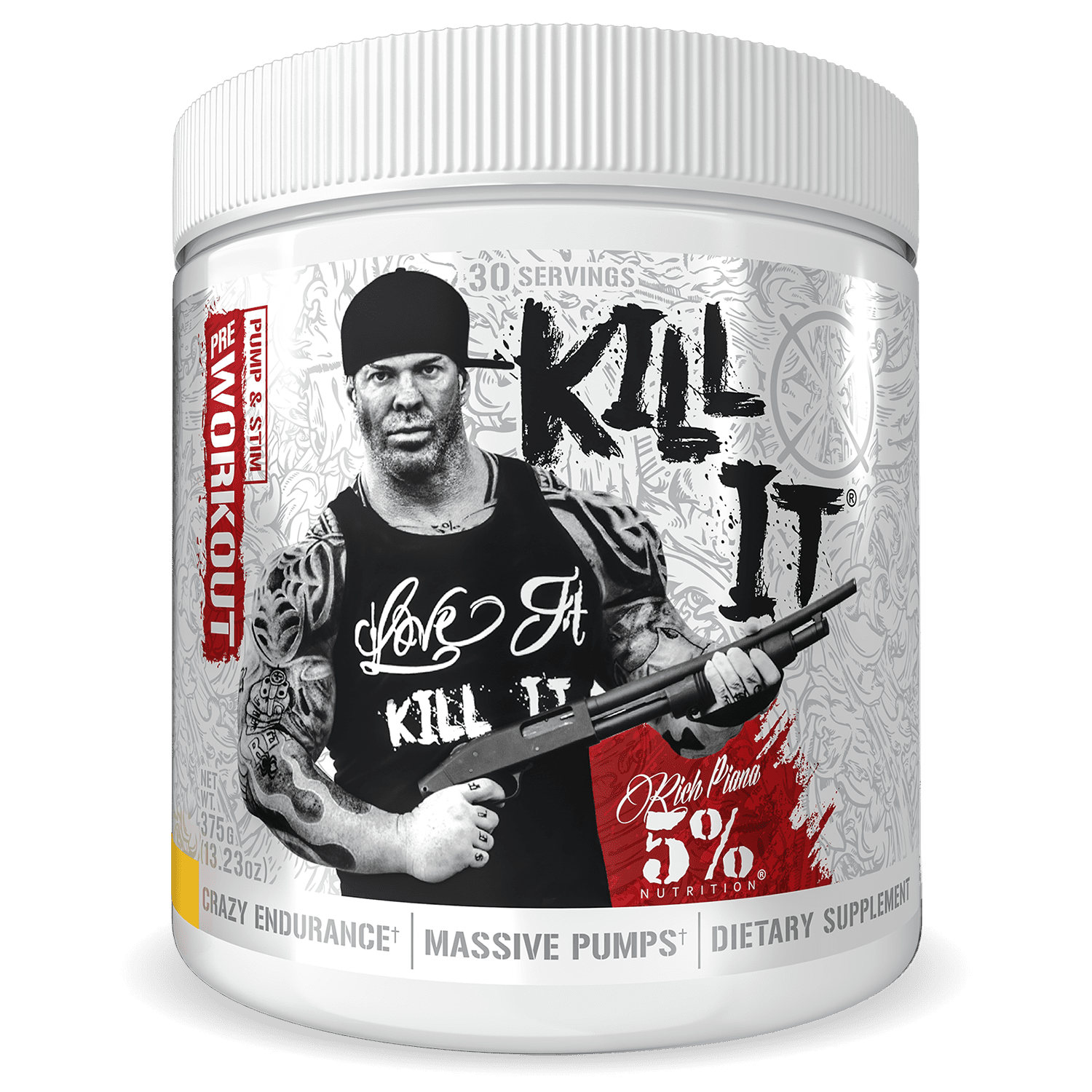 5% Nutrition Kill It Pre-Workout Powder, Focus, Pump, Endurance, 30 ...