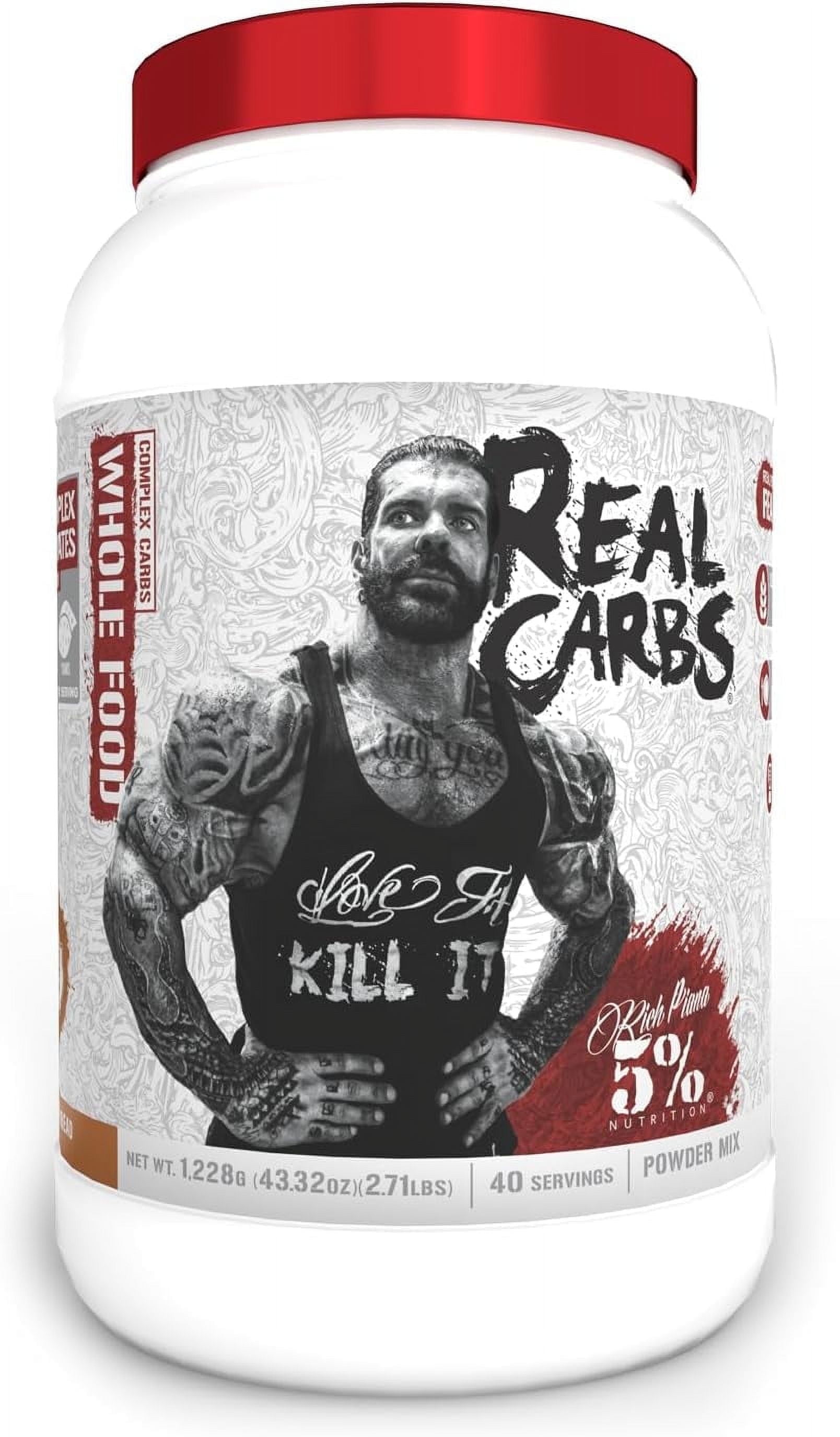 5% Nutrition Rich Piana Real Carbs with Real Food Complex Carbohydrates ...
