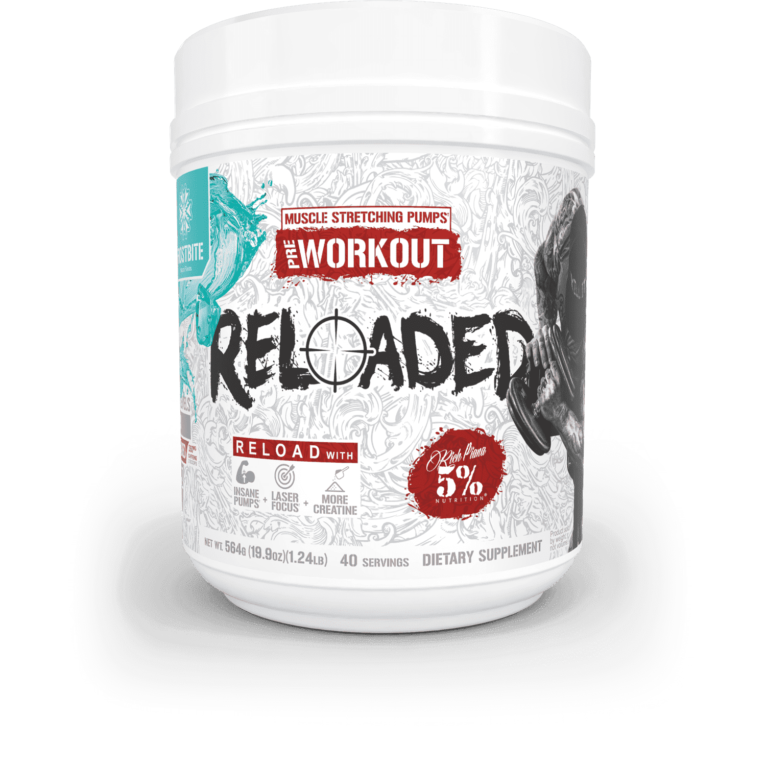 5% Nutrition Rich Piana Reloaded High Stim Pre-Workout | Ultra Energy ...