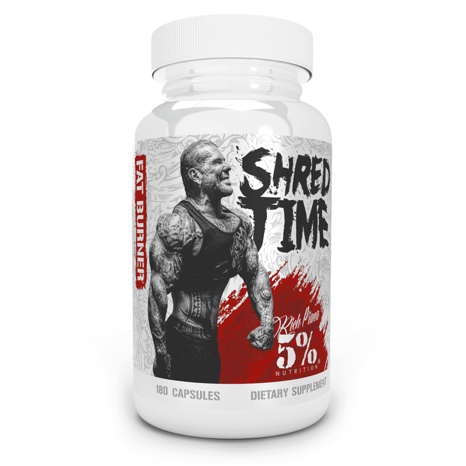 5% Nutrition Shred Time Supplement, Green Tea, Coffee Bean, Cayenne, 30 ...
