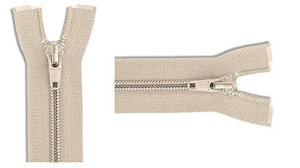 #5 Nylon Coil Beige YKK Jacket Separating Medium Weight Zippers ...