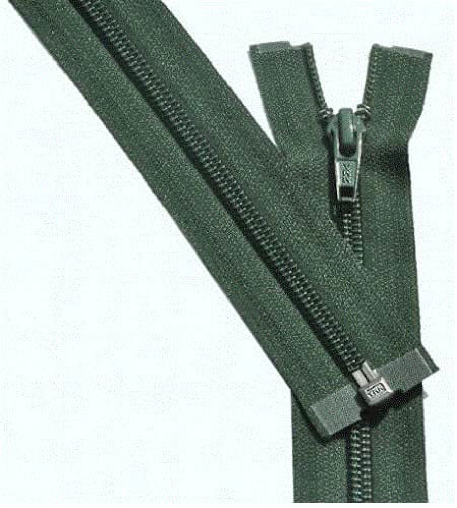 #5 Nylon Coil Hemlock Green YKK Jacket Separating Medium Weight Zipper ...