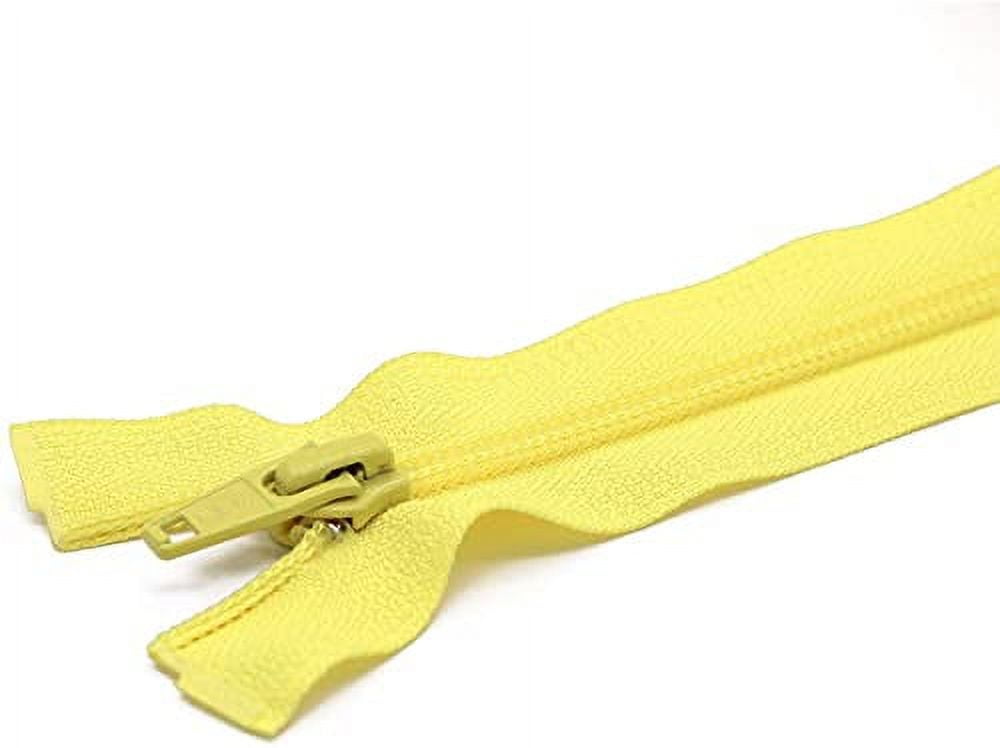 #5 Nylon Coil Light Yellow YKK Jacket Separating Medium Weight Zippers ...