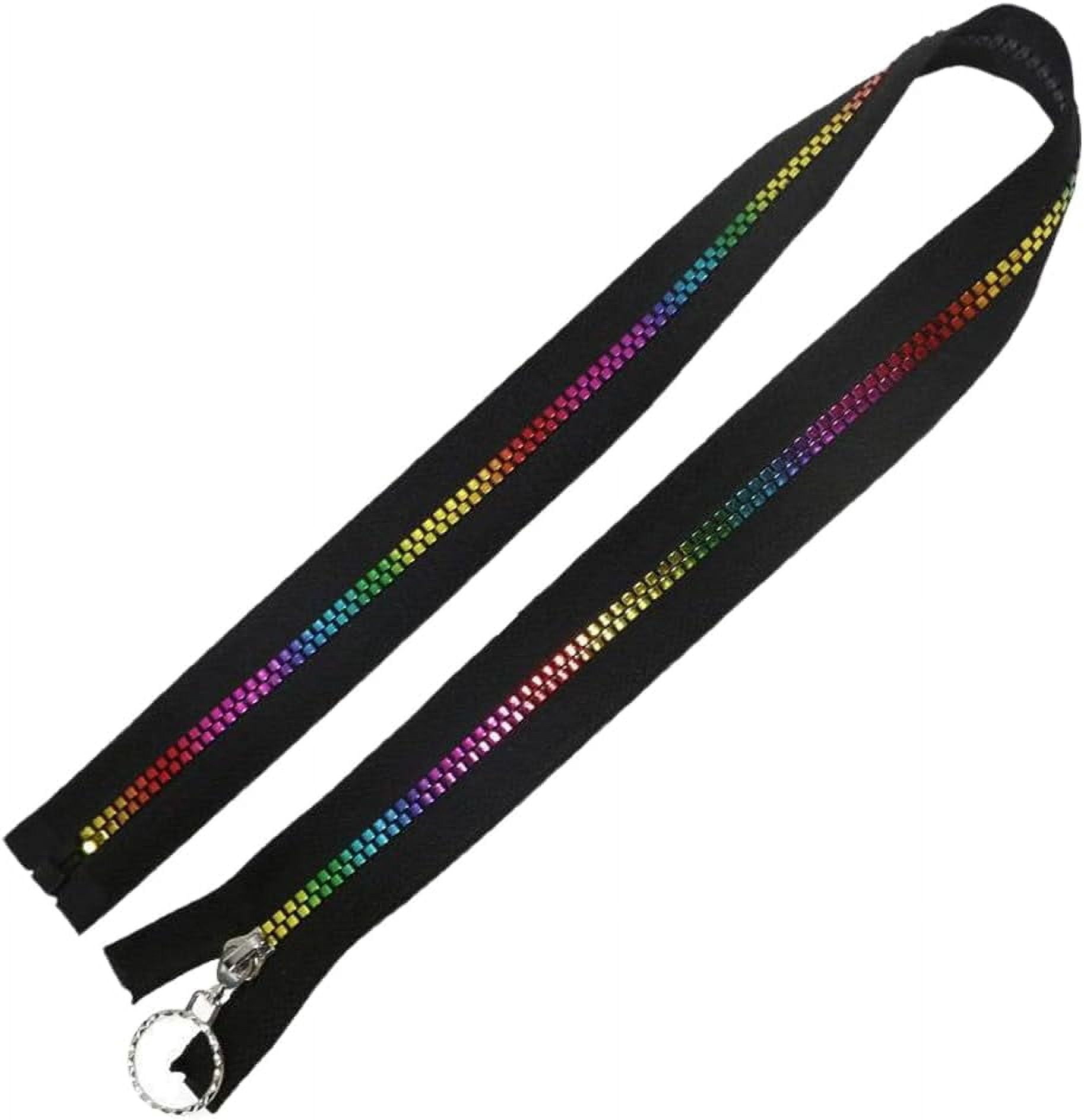#5 Nylon Coil Zippers Rainbow Zipper Tape Resin Coil Colorful Teeth ...