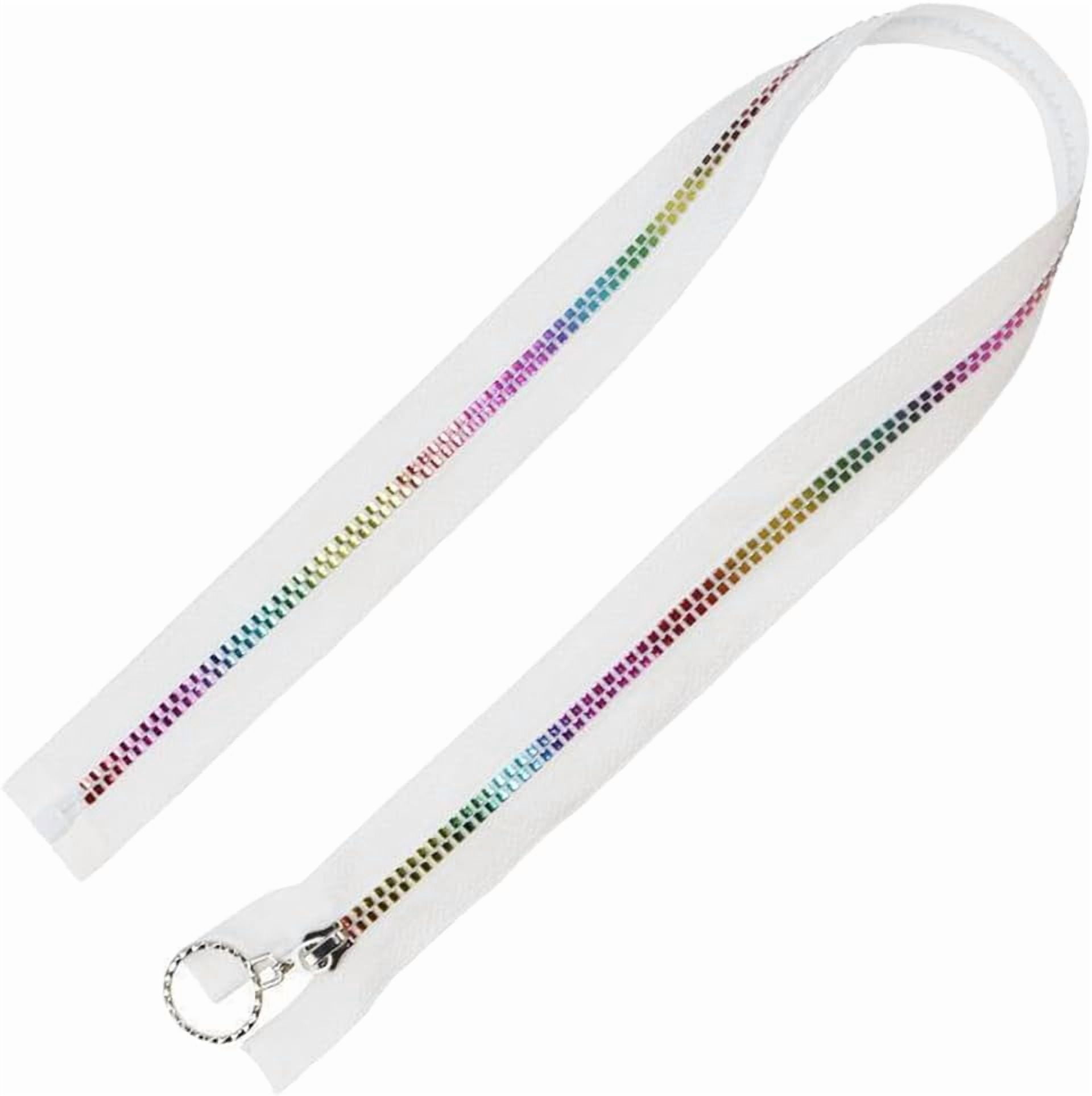 #5 Nylon Coil Zippers Rainbow Zipper Tape Resin Coil Colorful Teeth ...