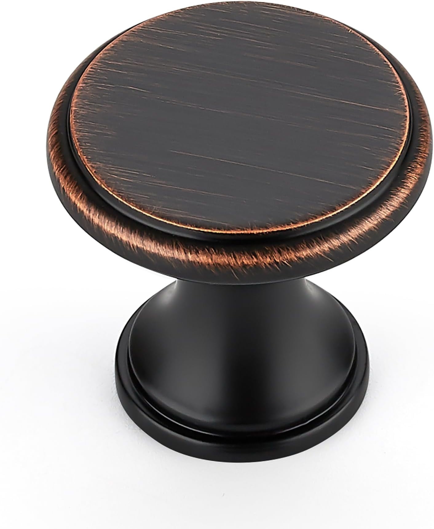 5 Oil Rubbed Kitchen Cabinet Knobs, Solid Oil Rubbed Pulls Zinc Handles ...