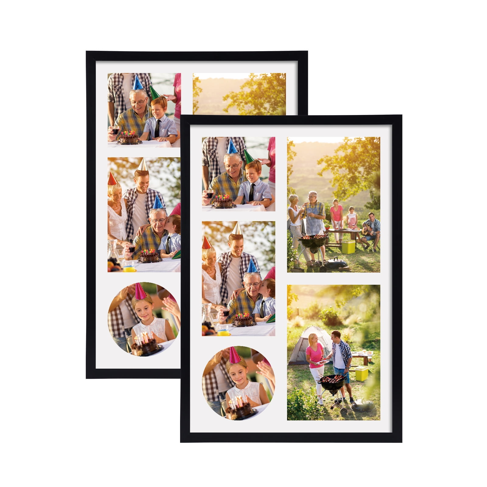 5 Opening Collage Picture Frames Set of 2, Horizontal and Vertical ...