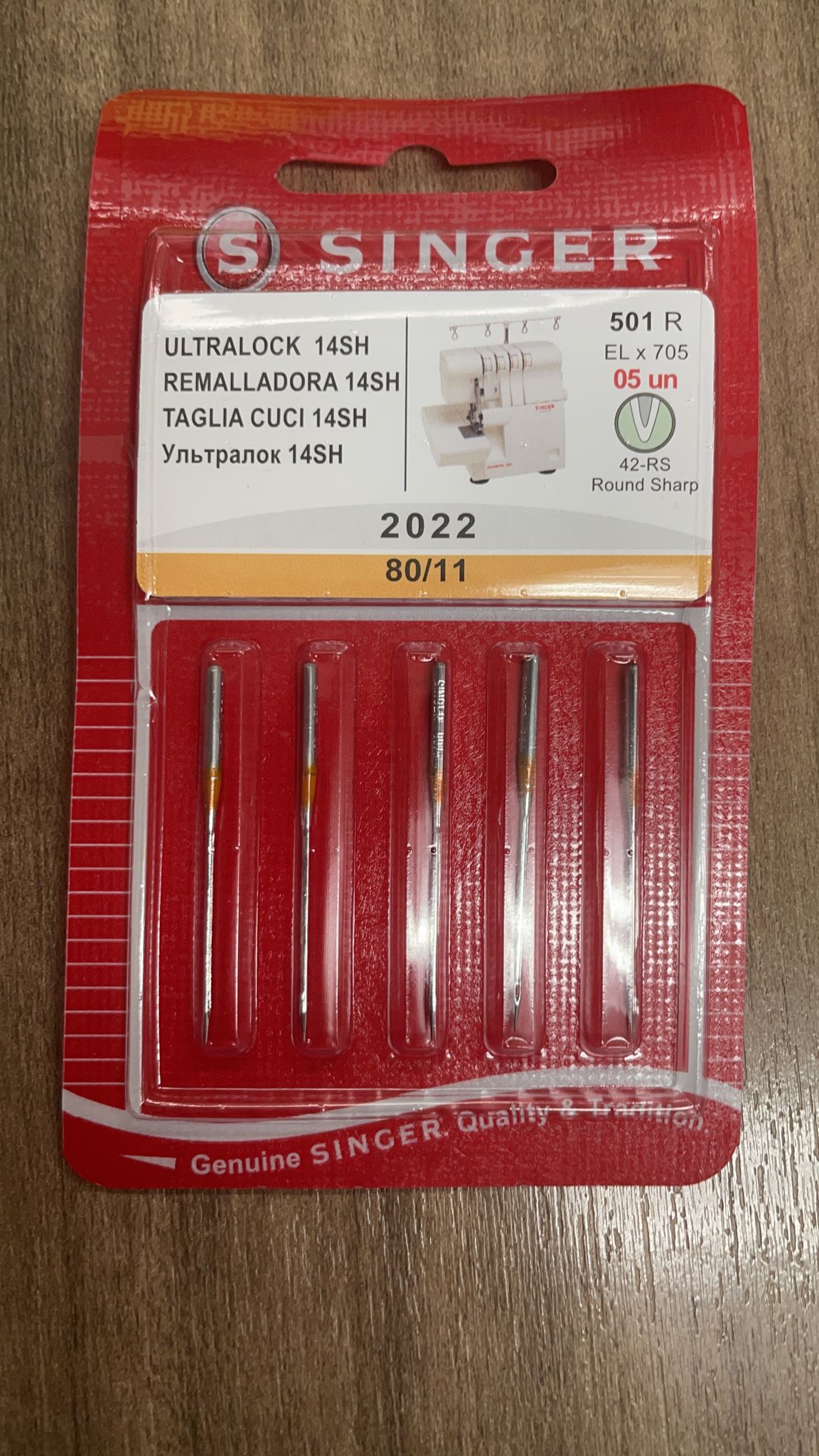 Singer Original Overlock Ultralock 14SH Sewing Machine Needles, Set of ...