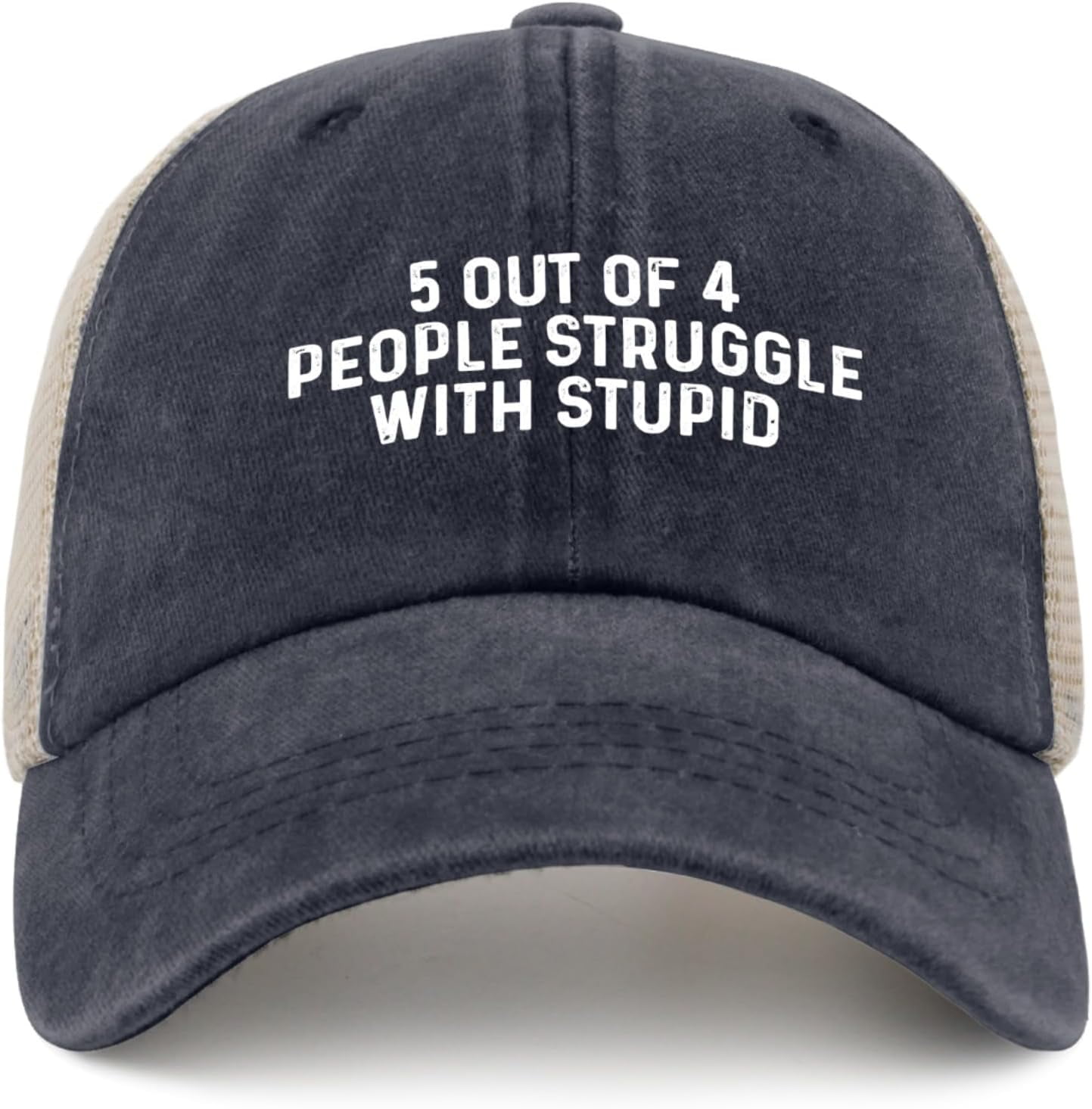 5 Out of 4 People Struggle with Stupid Trucker Hat Men Trendy Mesh Cap ...