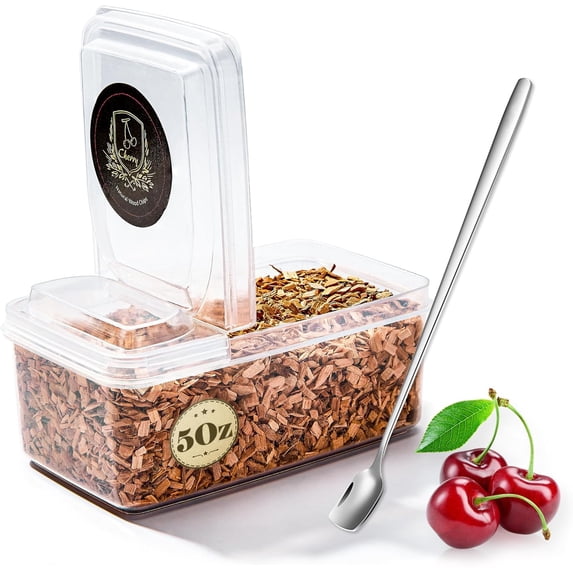 5 Oz Cherry Chips for Smoking, Wood Cocktail Smoker, Flavored Smoker ...