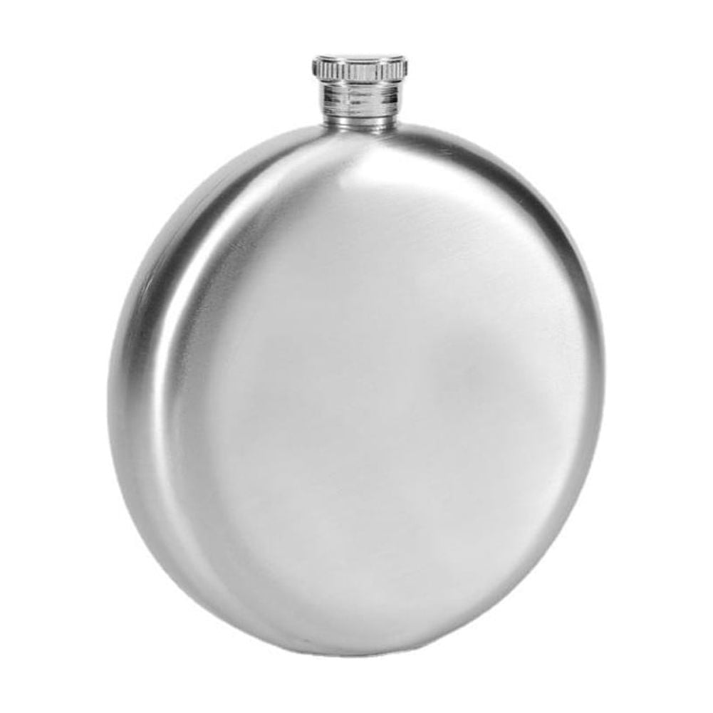 5 Oz Hip Flask Stainless Steel Round Portable Whiskey Liquor Flask Wine ...