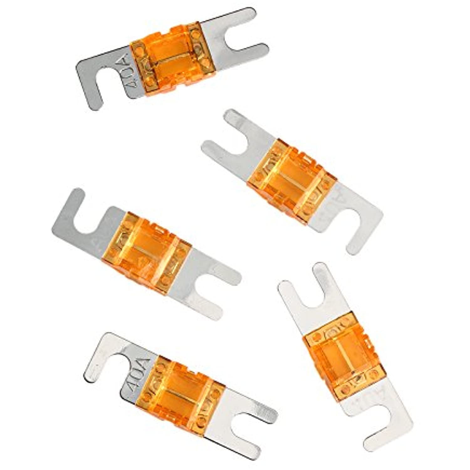 5 PACK 40 AMP MINI ANL FUSE FUSES NICKEL PLATED AFS - Walmart.com