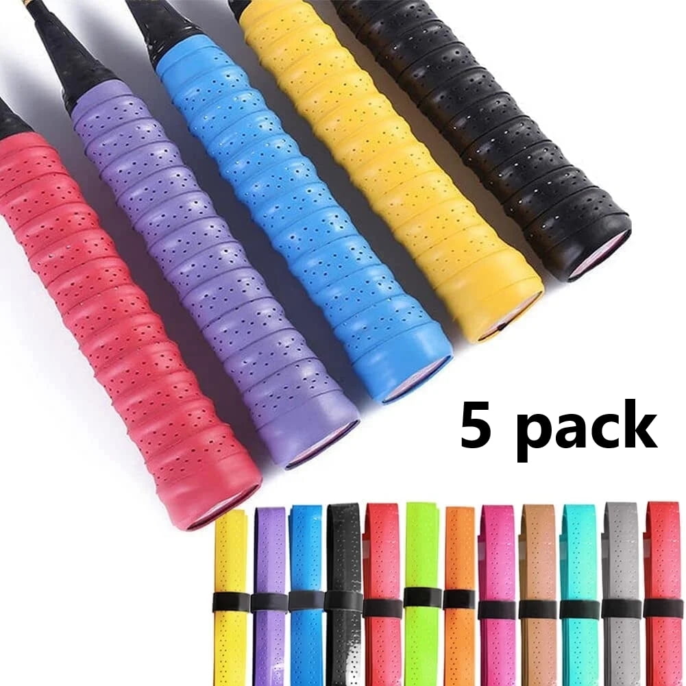 5 PACK Badminton Grip Tape,Tennis Tape for Racket Grip,Tennis Badminton Racket Overgrips for ...