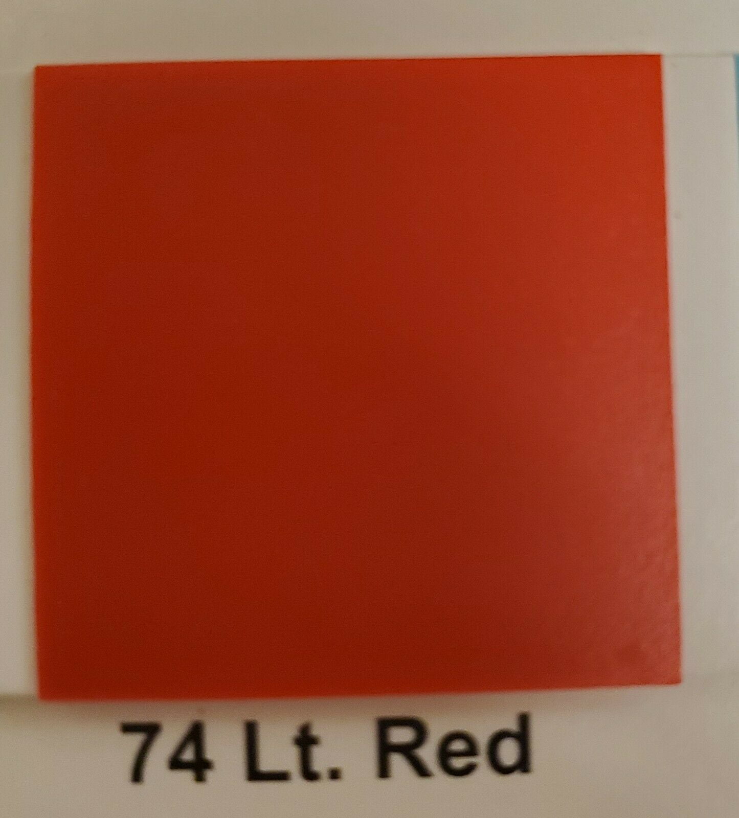5 PACK HDPE POLYETHYLENE MATTE Lt. RED PLASTIC SHEET .055? THICK 24? X ...