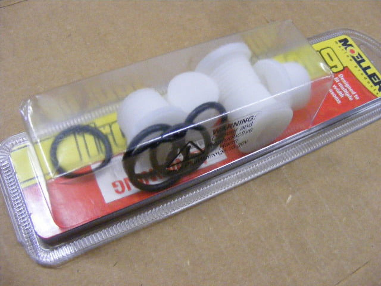 5 PACK Moeller 20304-10 Nylon Plug O-ring Screw-Driver Transom Bilge ...