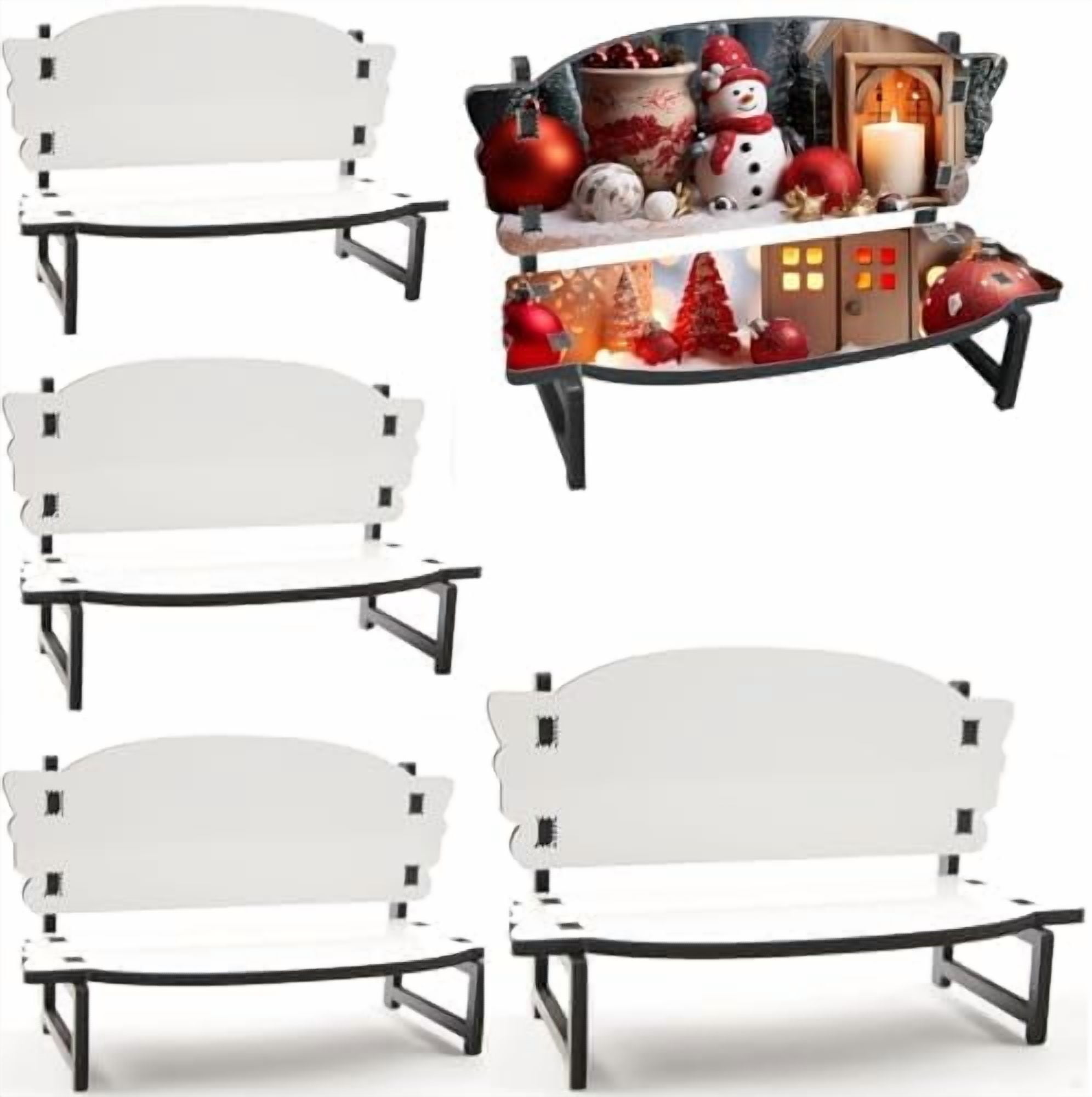5 PACK Sublimation Memorial Bench Blanks ornament Chair Decor, Handmade ...