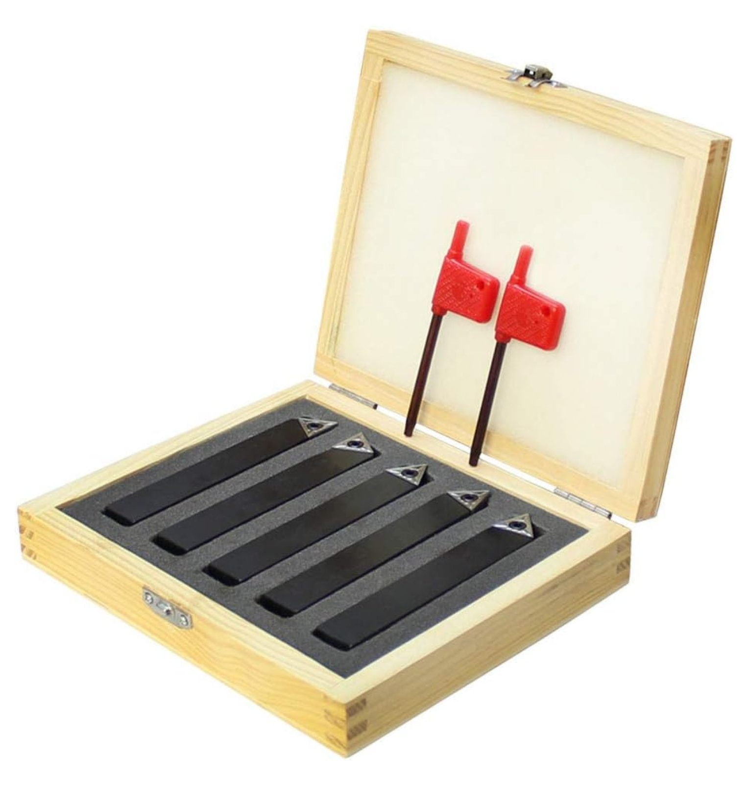 5 PC 5/8'' Shank Indexable Carbide Insert Lathe Turning Tool Bit Set ...