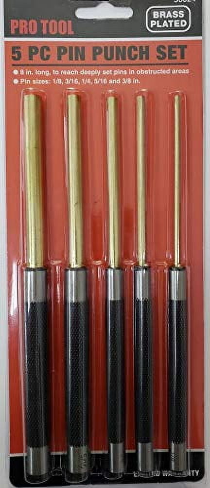 5 PC PIN PUNCH SET BRASS PLATED GUNSMITH - Walmart.com