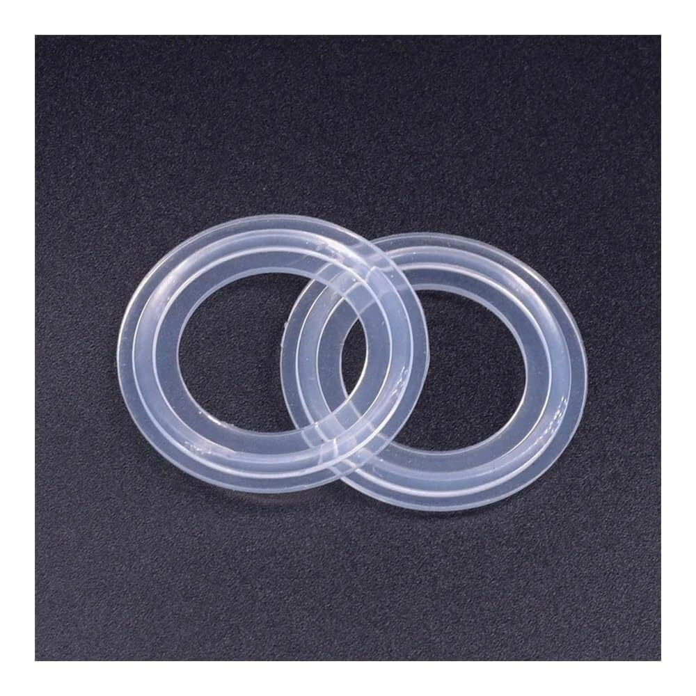 5 PCS 0.5" 0.75" 1" 1.5" 2" 2.5" 3" 4" Clamp Transparent Silicone Sealing Gasket Strip Ring ...