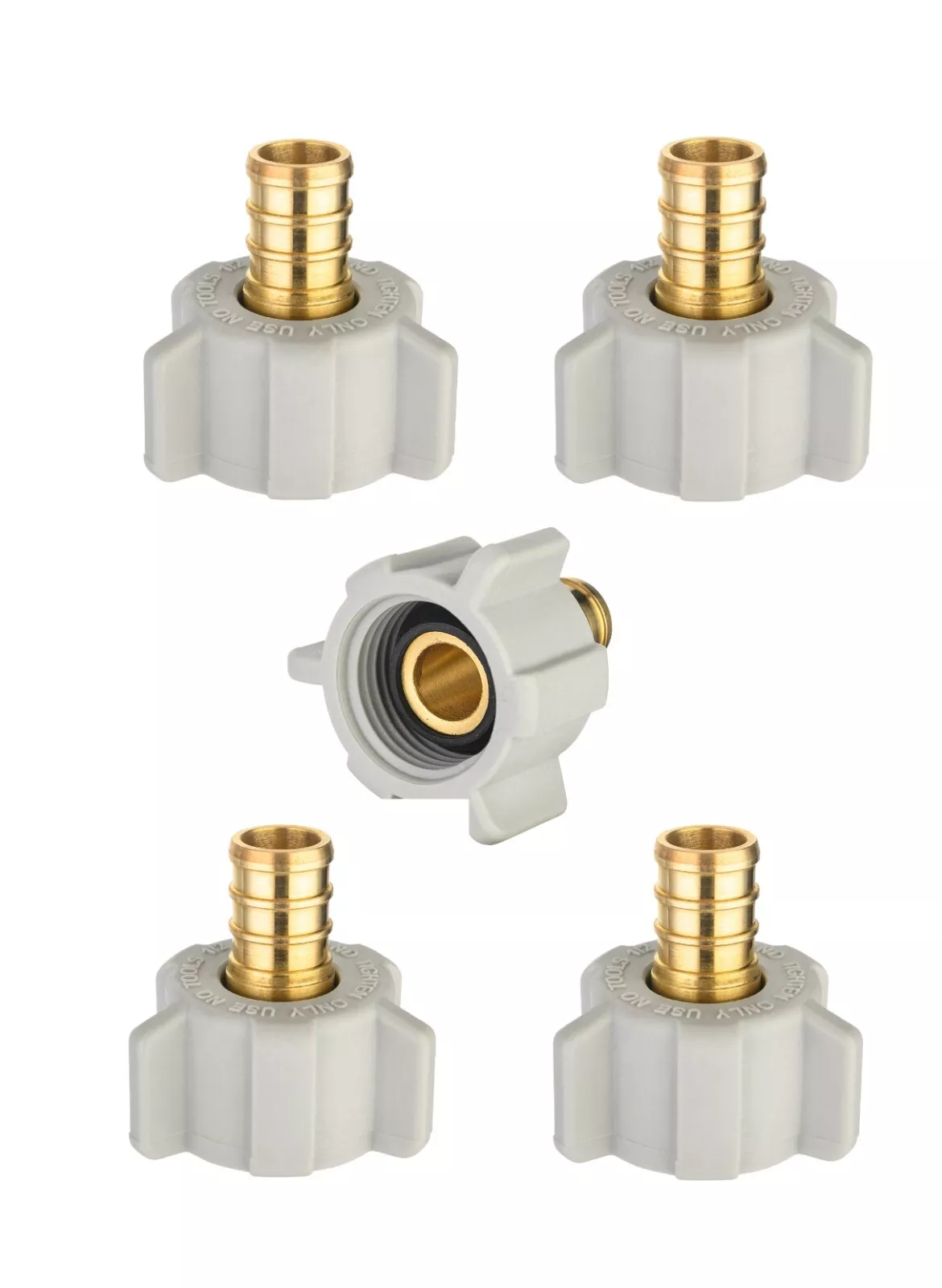 5 PCS 1/2" PEX X 1/2" FEMALE NPT THREADED SWIVEL BRASS CRIMP FITTINGS - Walmart.com