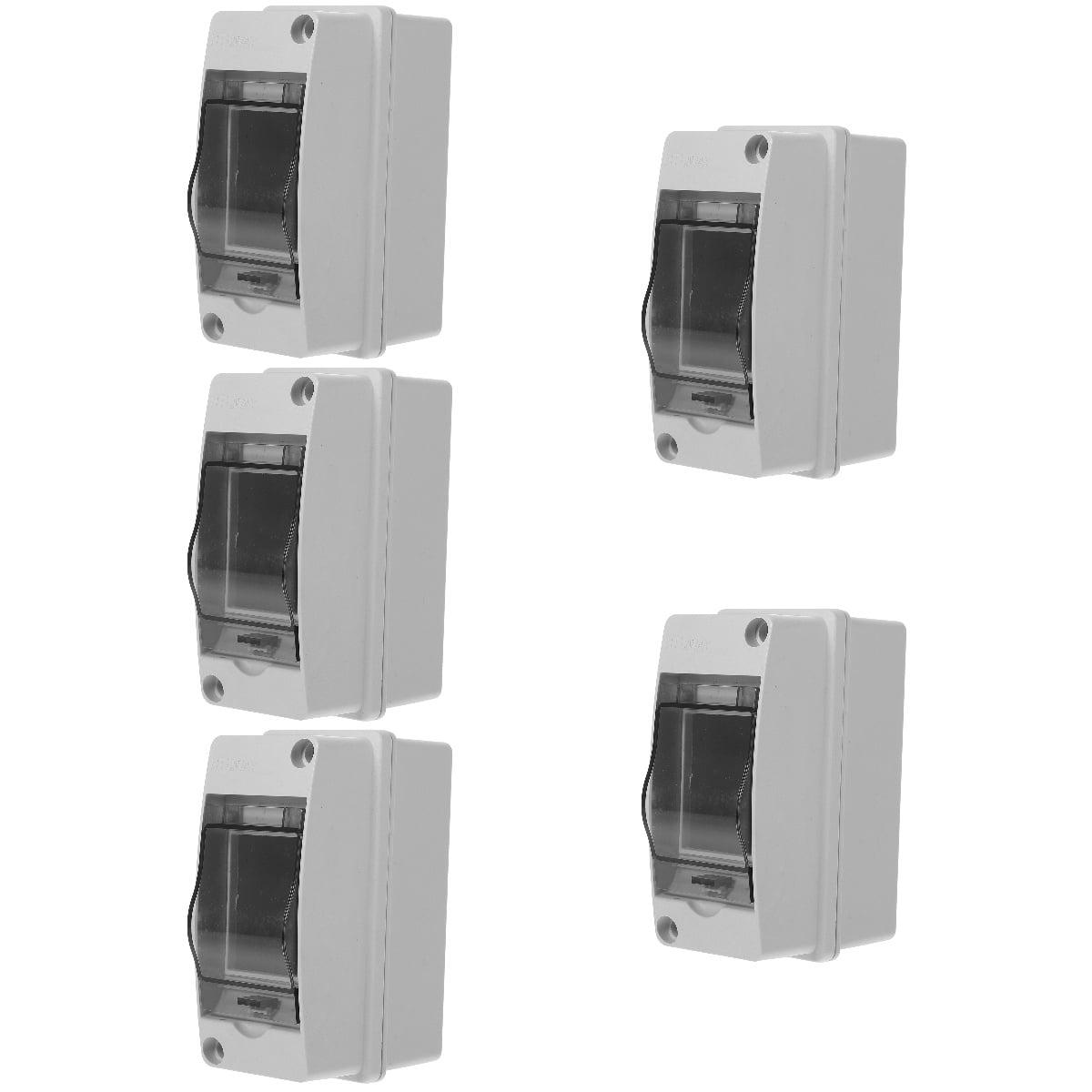 5 PCS 2 Way Distribution Box Small Plastic Boxes Power Distribution ...