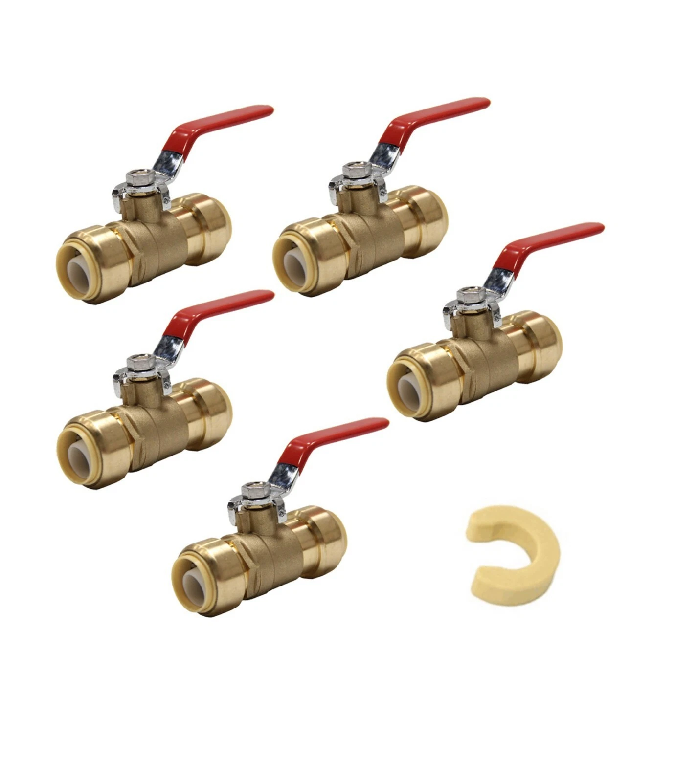 5 PCS 3/4" PUSH FIT BALL VALVE FULL PORT & CLIP TOOL - Walmart.com