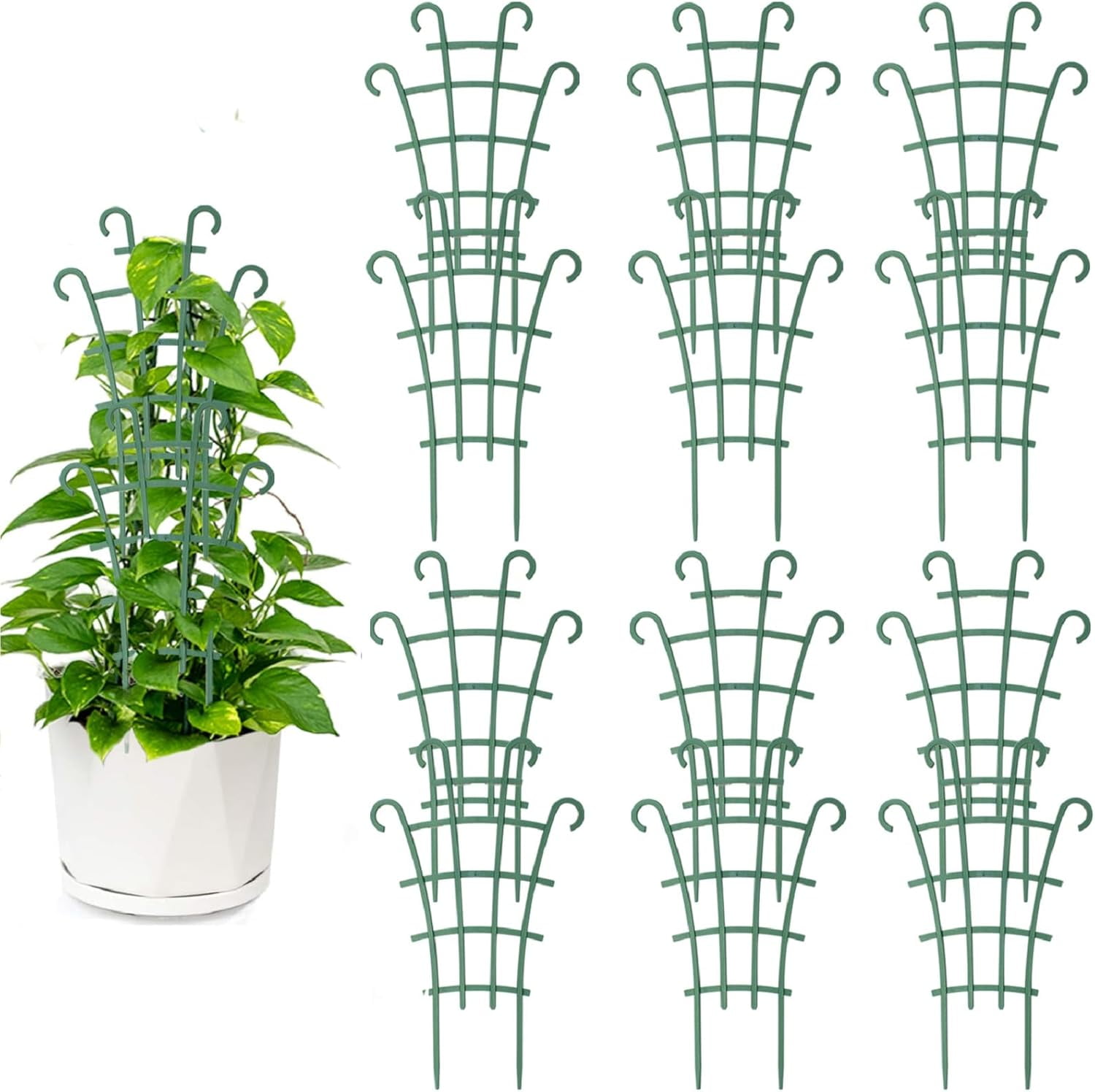5 PCS /6 PCS /12 PCS Small Trellis for Potted Plants Indoor Outdoor ...