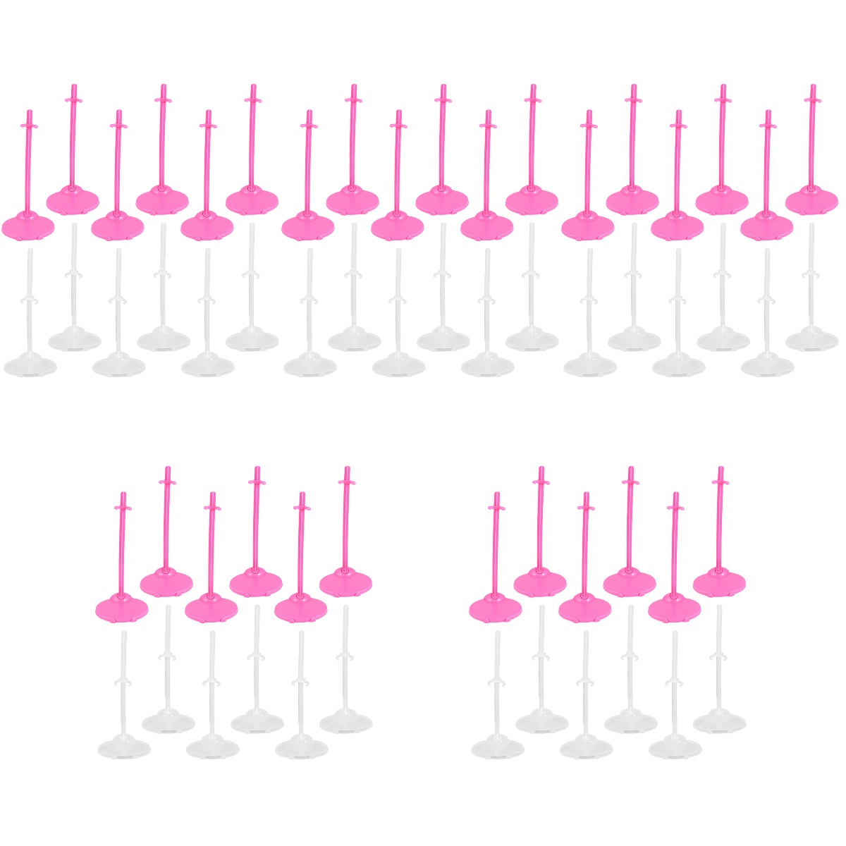 5 PCS Action Figure Stand Doll Support Stands Desktop Display Toddler ...