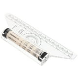 5 PCS Balance Ruler Rolling and Scale Triangle French Curve Clear ...