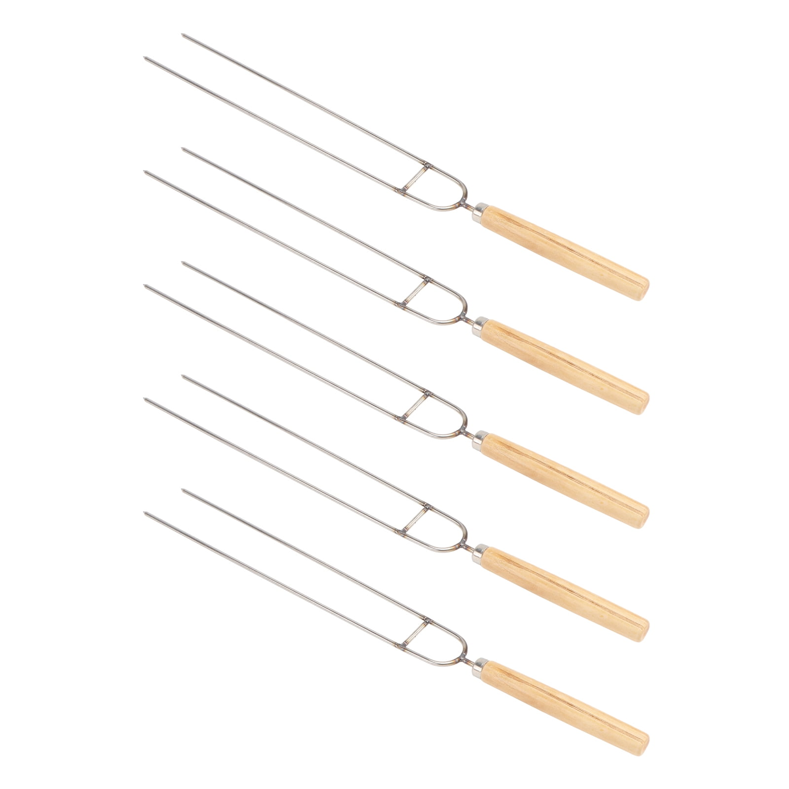 5 PCS Barbecue Sign Skewer Bbq Grill Chicken Wing Grilling Stick Silver ...