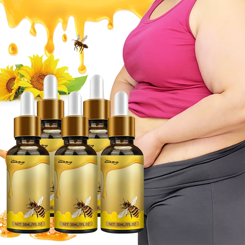 5 PCS Bee Oil, Bee Lymphatic Drainage Oil, Advanced Bee Shaping Serum ...