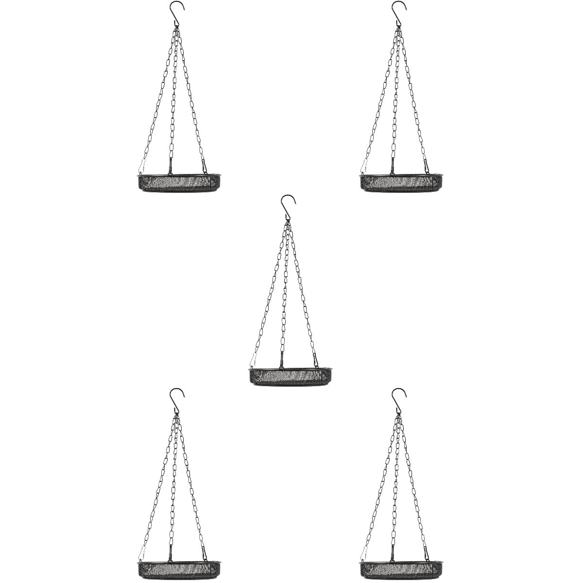 5 PCS Bird Feeder outside Crow Birds Feeders for Outdoors Black ...