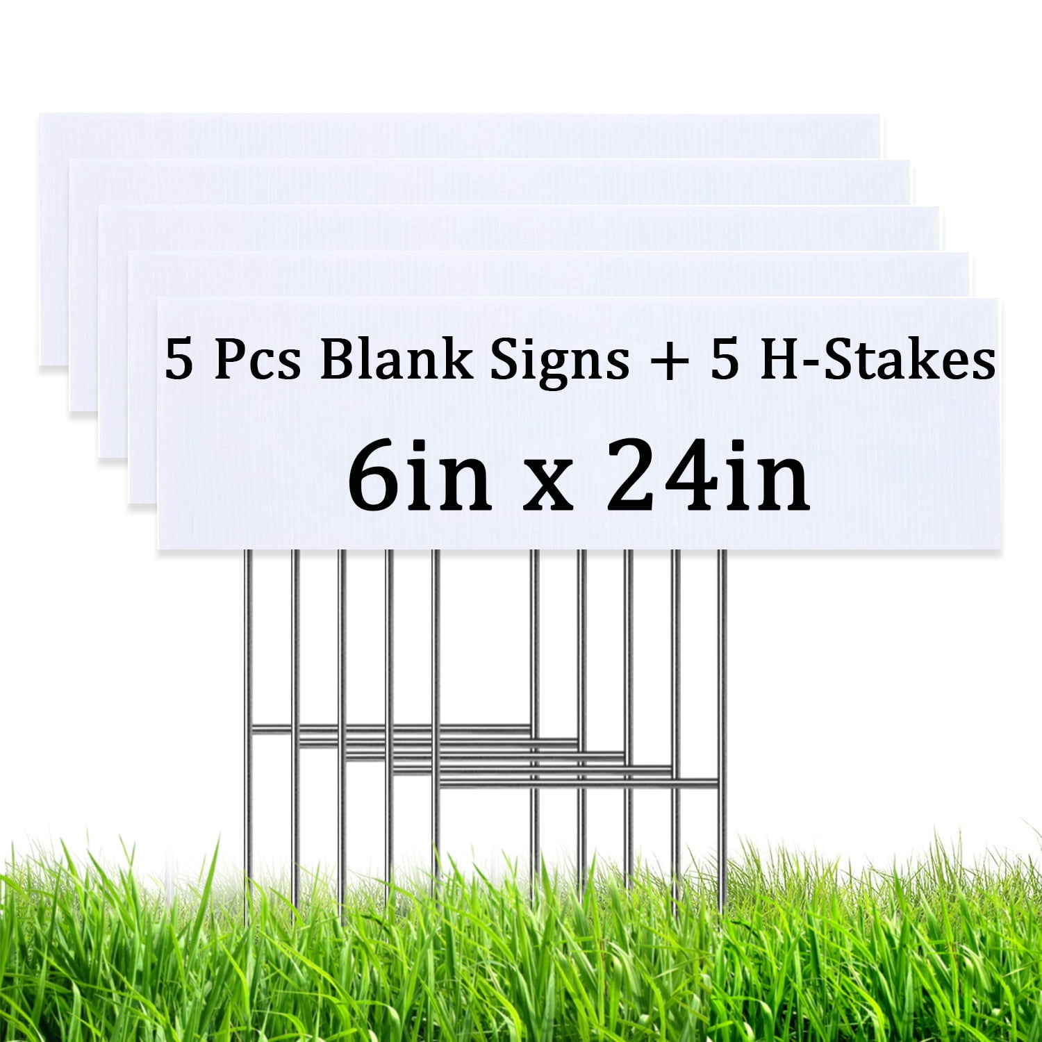 Blank Road Construction Signs