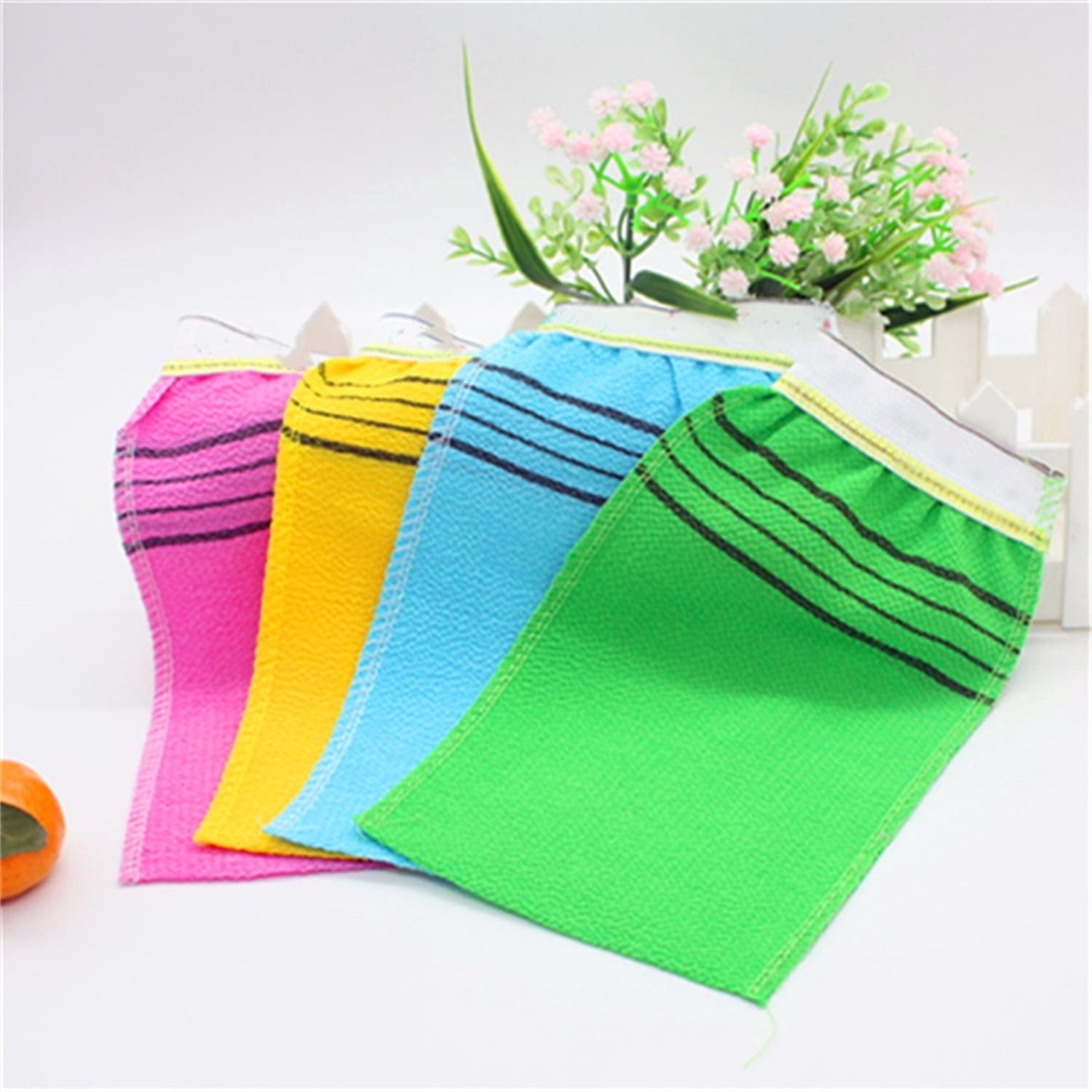 5 PCS Body Exfoliating Scrub Towel,7.87x5.51In Reusable Washcloth, Body ...