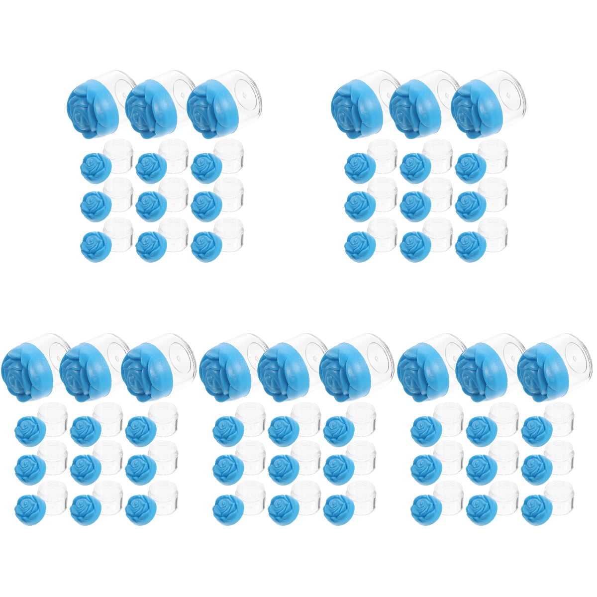 5 PCS Bottled Rose Shaped Container Travel Cream Containers - Walmart.com