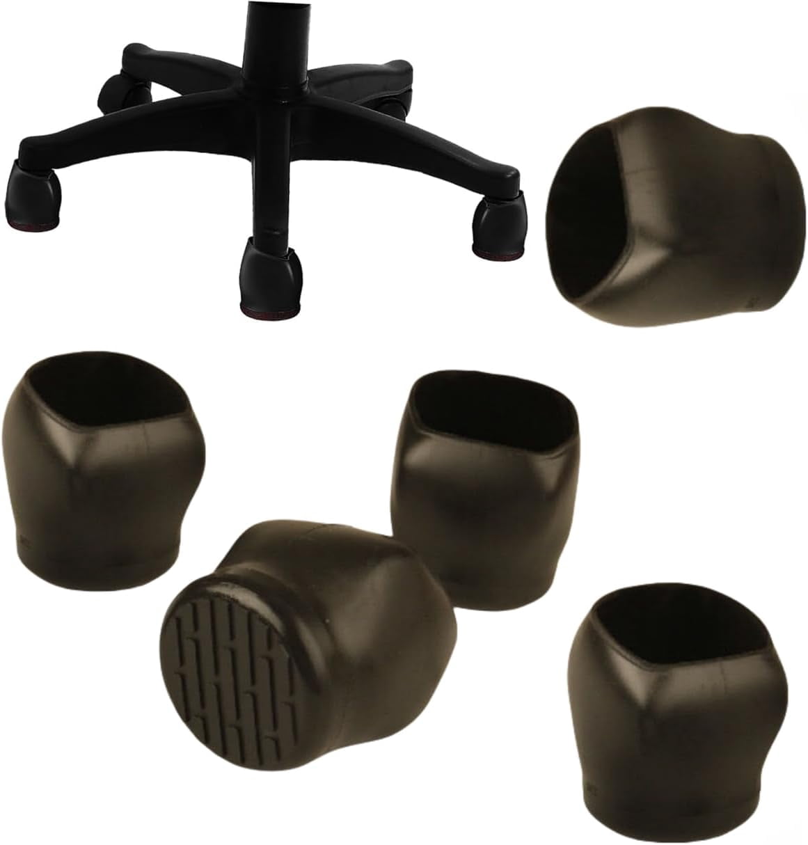 5 PCS Chair Caster Cups Furniture Wheel Stopper 2" Office Chair Wheel ...