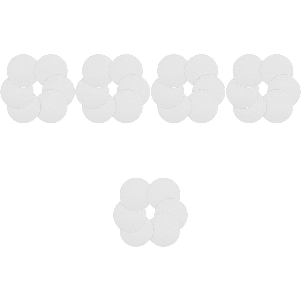 5 PCS Chandelier Diffuser Lamp Shade LED Ceiling Light Recessed White ...