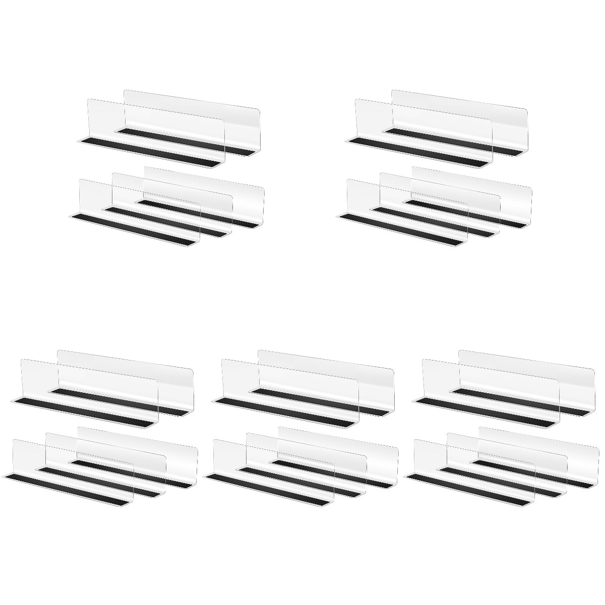 5 PCS Commodity Divider Classification Plastic Plate Supermarket Shelf ...