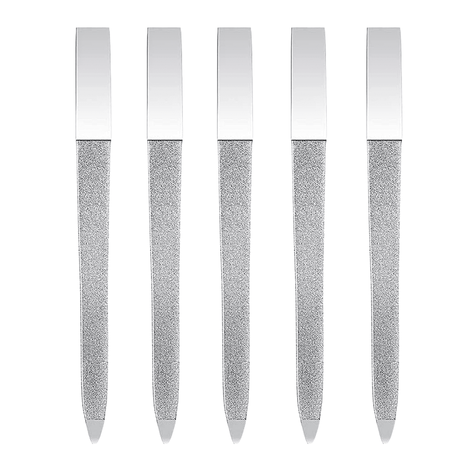 5 PCS Diamond Nail File Double Sided Metal Fingernail File Manicure ...