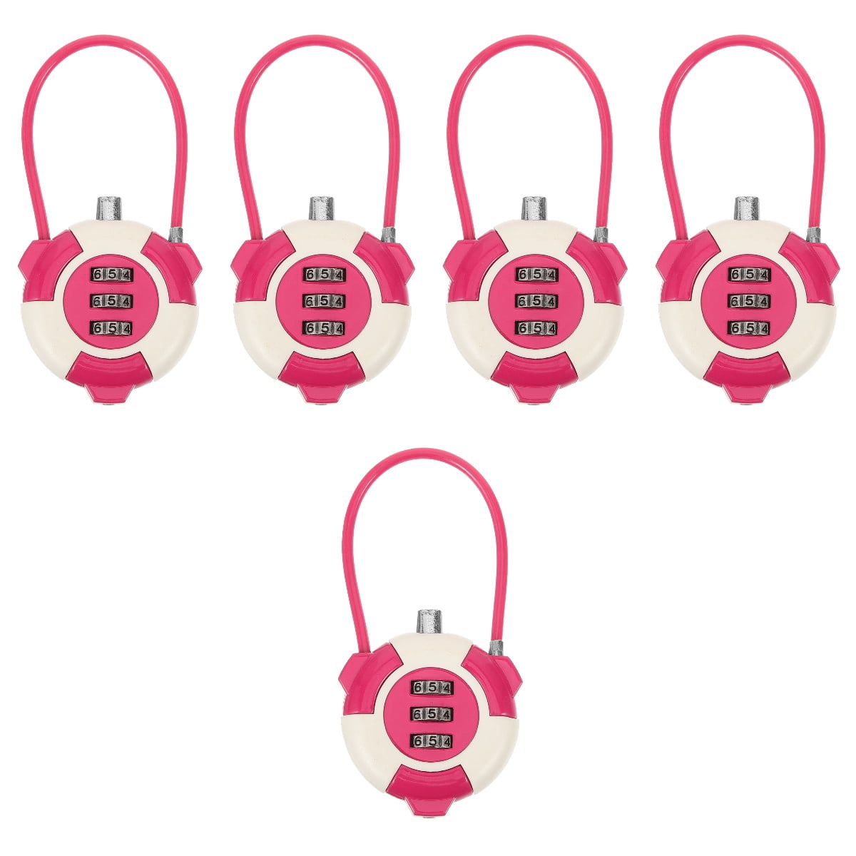 5 PCS Drawer Security Lock for Drawers Safety Padlock Cable - Walmart.com